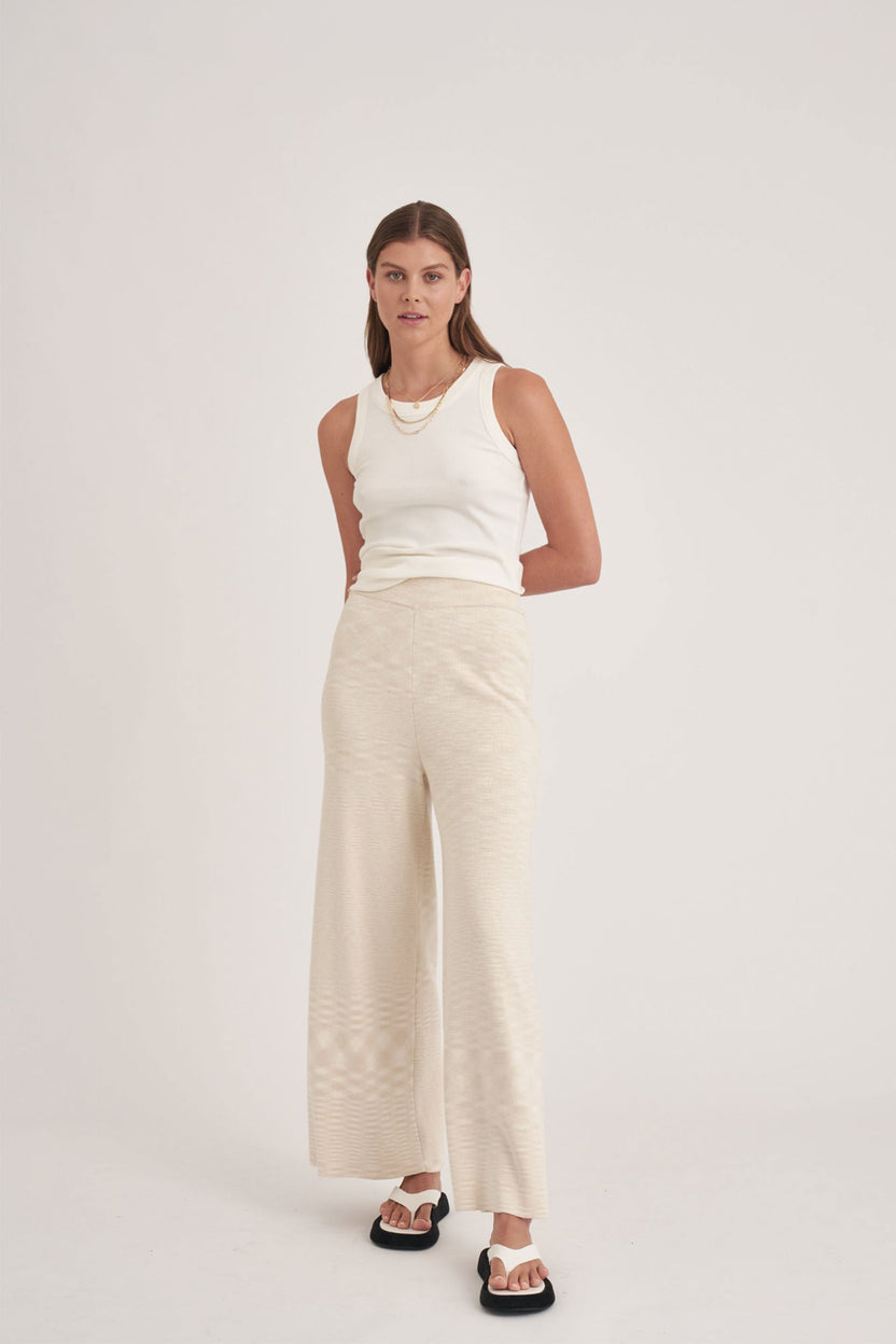 Luna Tank - White Racer Tank Top - The Haze